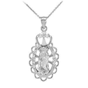 Element Shine | Jewelry | Fine Silver Virgin Mary Guadalupe Cross ...